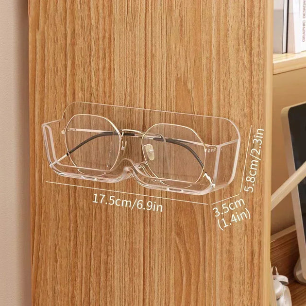Self-adhesive Wall Mounted Glasses Storage Glasses Holder Plastic ...