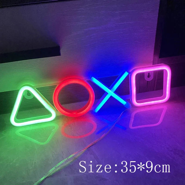 Transform Your Space with Customizable LED Game Icon Neon Sign ...