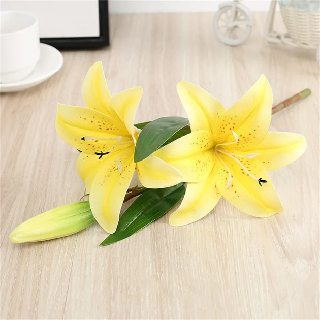 Stunning Artificial Lily Bouquet - Perfect for Weddings and Home Decor ...